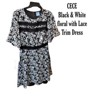 CeCe | Dresses | Msrp 39 Stunning Cece Textured Floral Dress | Poshmark